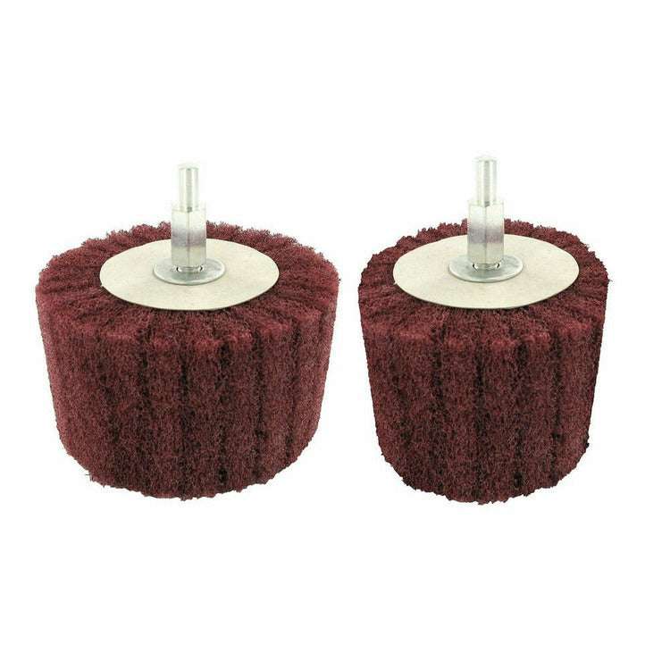Silverline 2pc Cylinder Metal Sanding Wheel Set 240 Grit | Metal ...